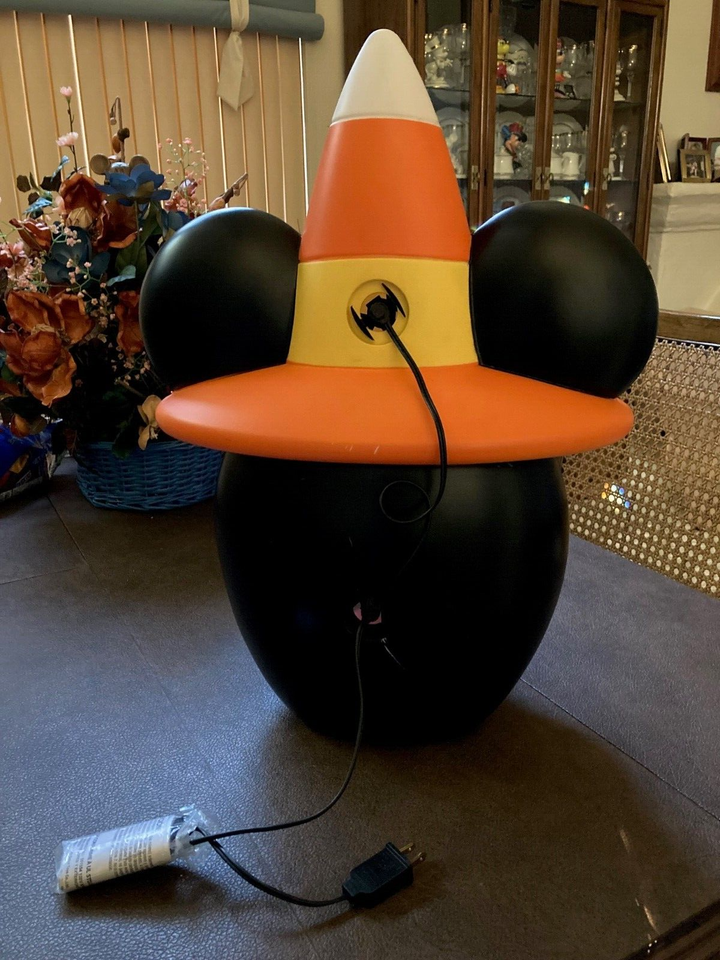 2023 Disney Halloween 🎃 Mickey Mouse Candy Corn Hat Blow Mold ’ New | eBay