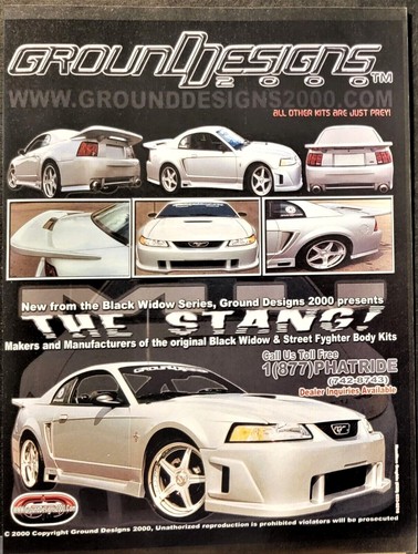 2000 Ground Designs Street Fyghter Black Widow Body Kits Ford Mustang ...