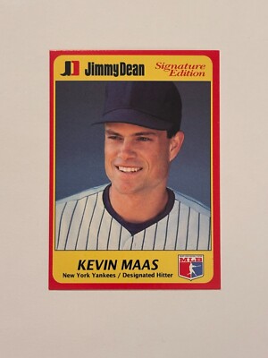 1991 Jimmy Dean Card Signature Edition Kevin Maas | eBay