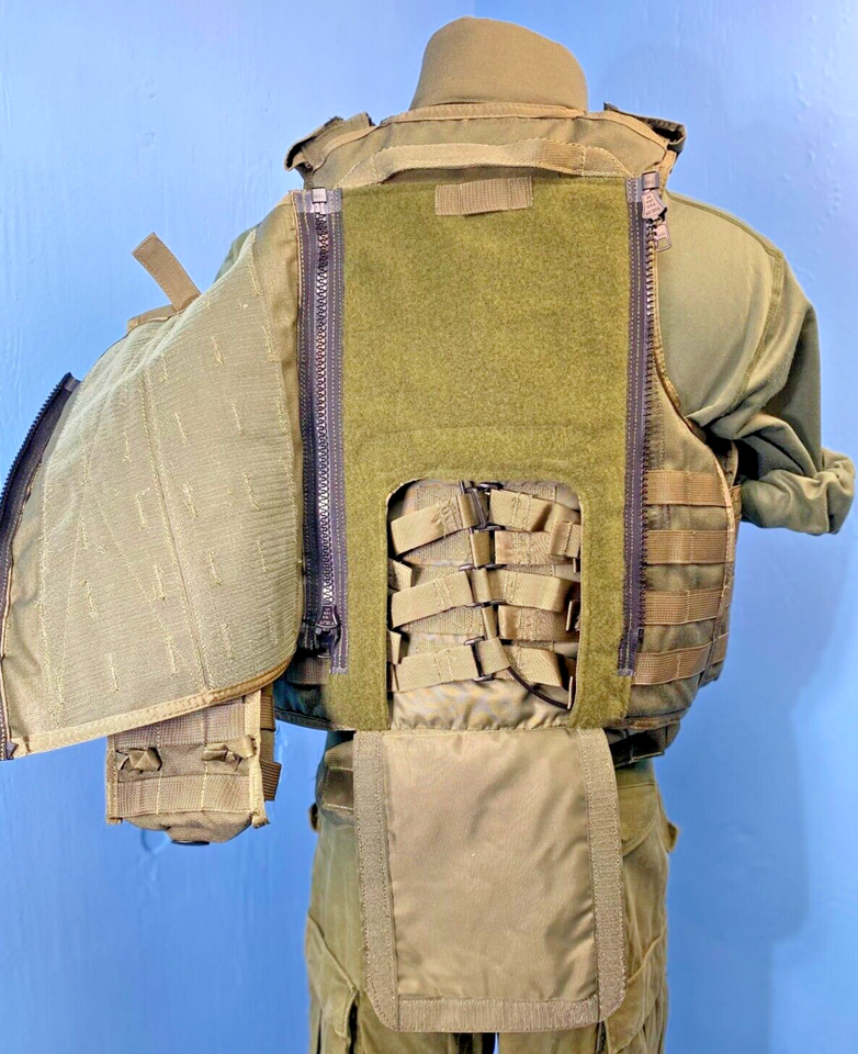MSA PARACLETE RMV PLATE CARRIER SOFT INSERTS CAG SF SMOKE GREEN BODY ...