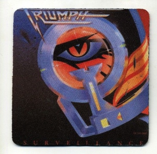 Triumph - Record Album Cover COASTER - Surveillance 1987 | eBay