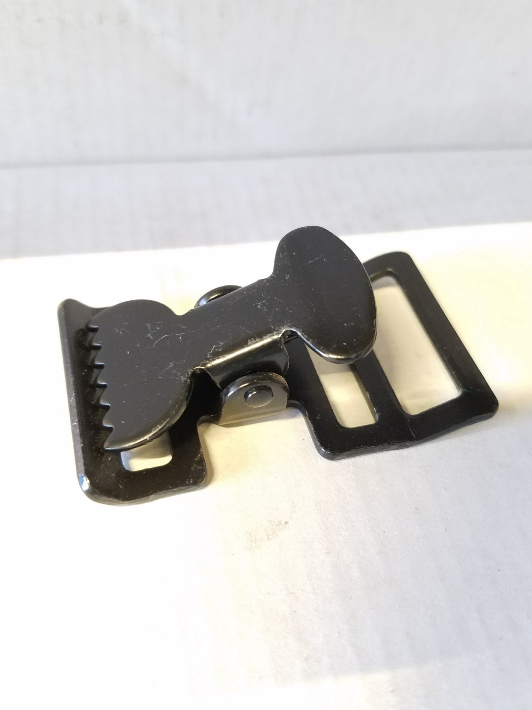 QTY-2 Steel 1-Inch Black Web Military Grade Strap T Buckle Spring ...