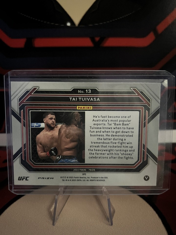 2023 Prizm UFC Under Card Prizm #13b Tai "Bam Bam" Tuivasa Name ...