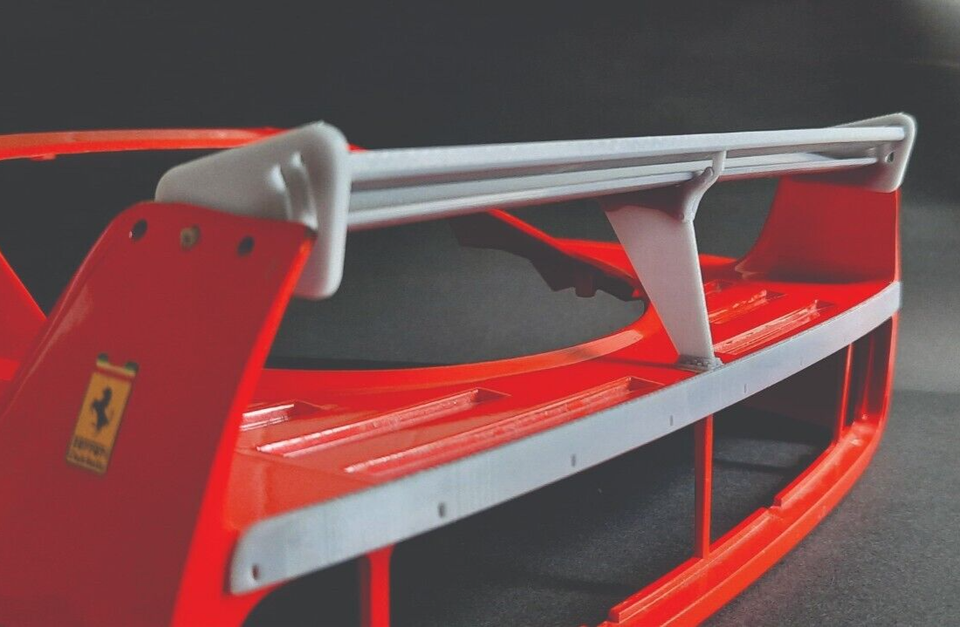 1/8 POCHER FERRARI F40 - LM GTE TWIN BLADE WING & DECK LIP SPOILER ...