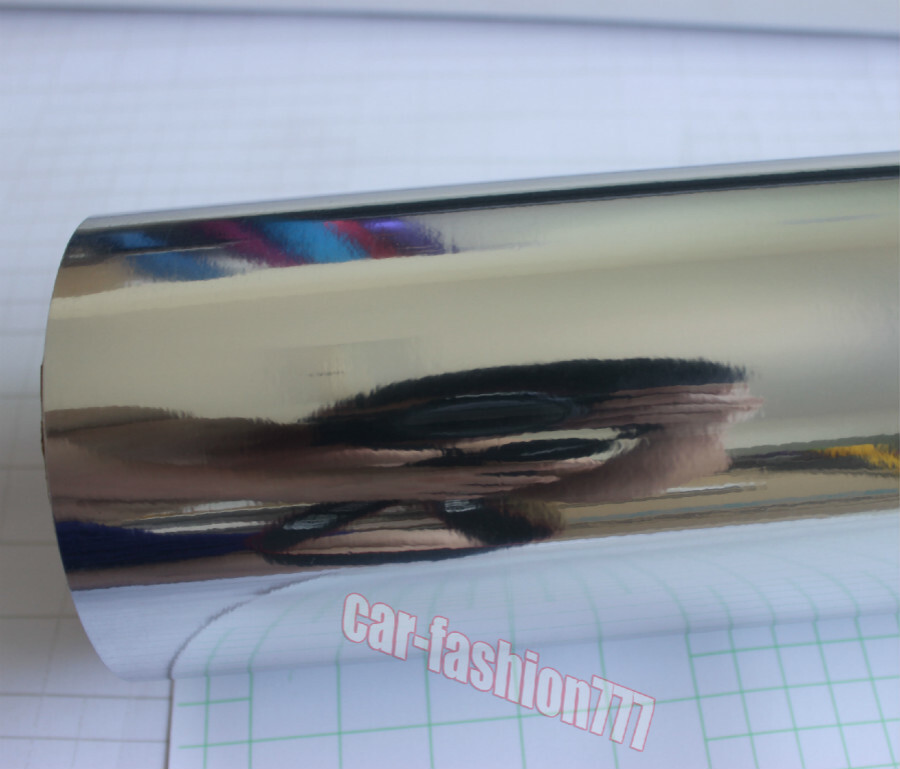 Silver Mirror Chrome Wrap Metallic Gloss Car Vinyl Strip Sticker ...