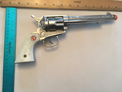 Vintage Stallion .45 cap gun Mark II–White grips Nichols 1957~Working ...