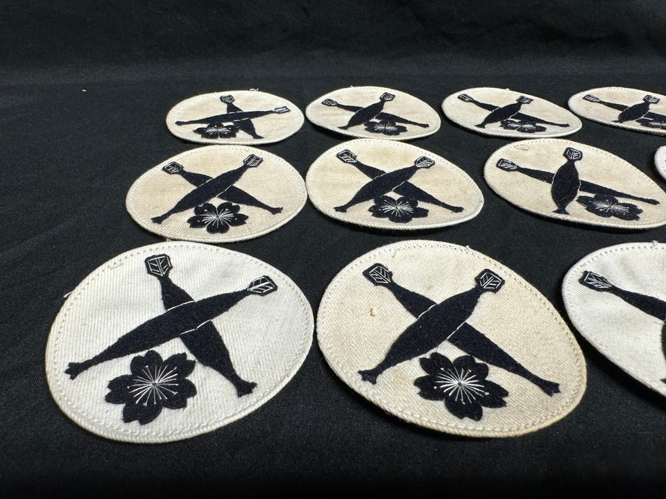 NOS WWII/2 Japanese Navy Seaman 1st Class black on white rating patch ...