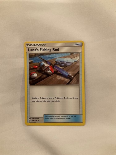 Lana's Fishing Rod Pokemon Card | eBay