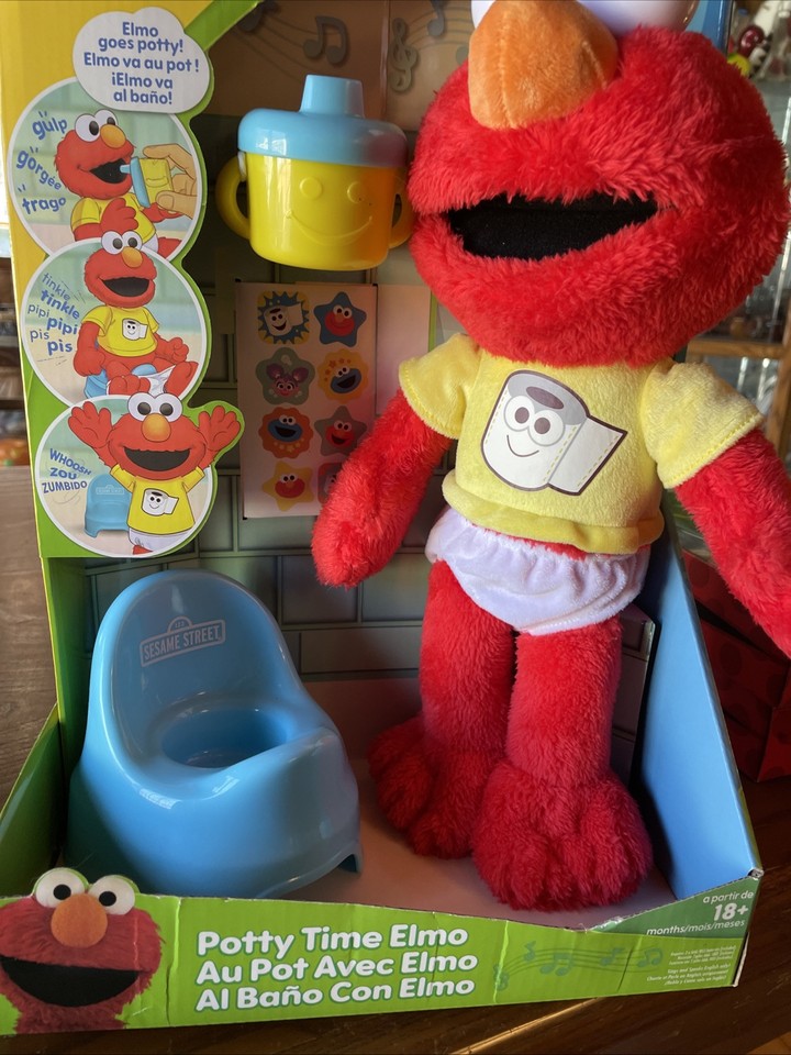 Sesame Street Potty Time Elmo Talking Doll 12" Plush Sings & Phrases | eBay
