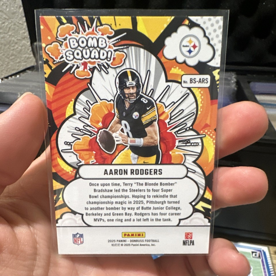 Panini Donruss Bomb Squad Aaron Rodgers Steelers #BS-ARS NFL 2025 | eBay