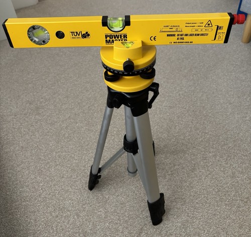 Power Master Laser Professional Multi-beam Laser Level Kit. Used Once ...