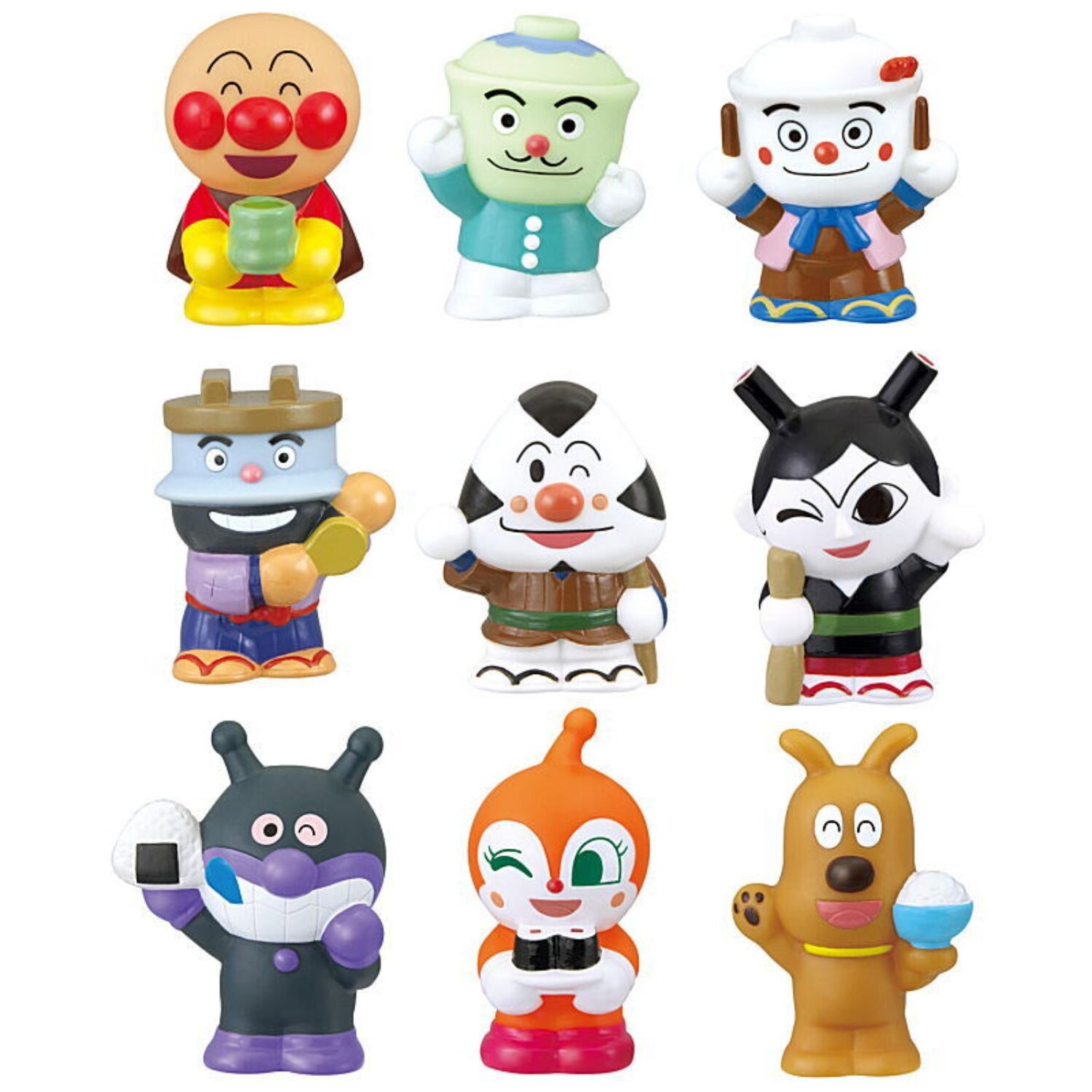Atsumare Anpanman Mini Figure Mascot Collection Toy 9 Types Full Comp ...