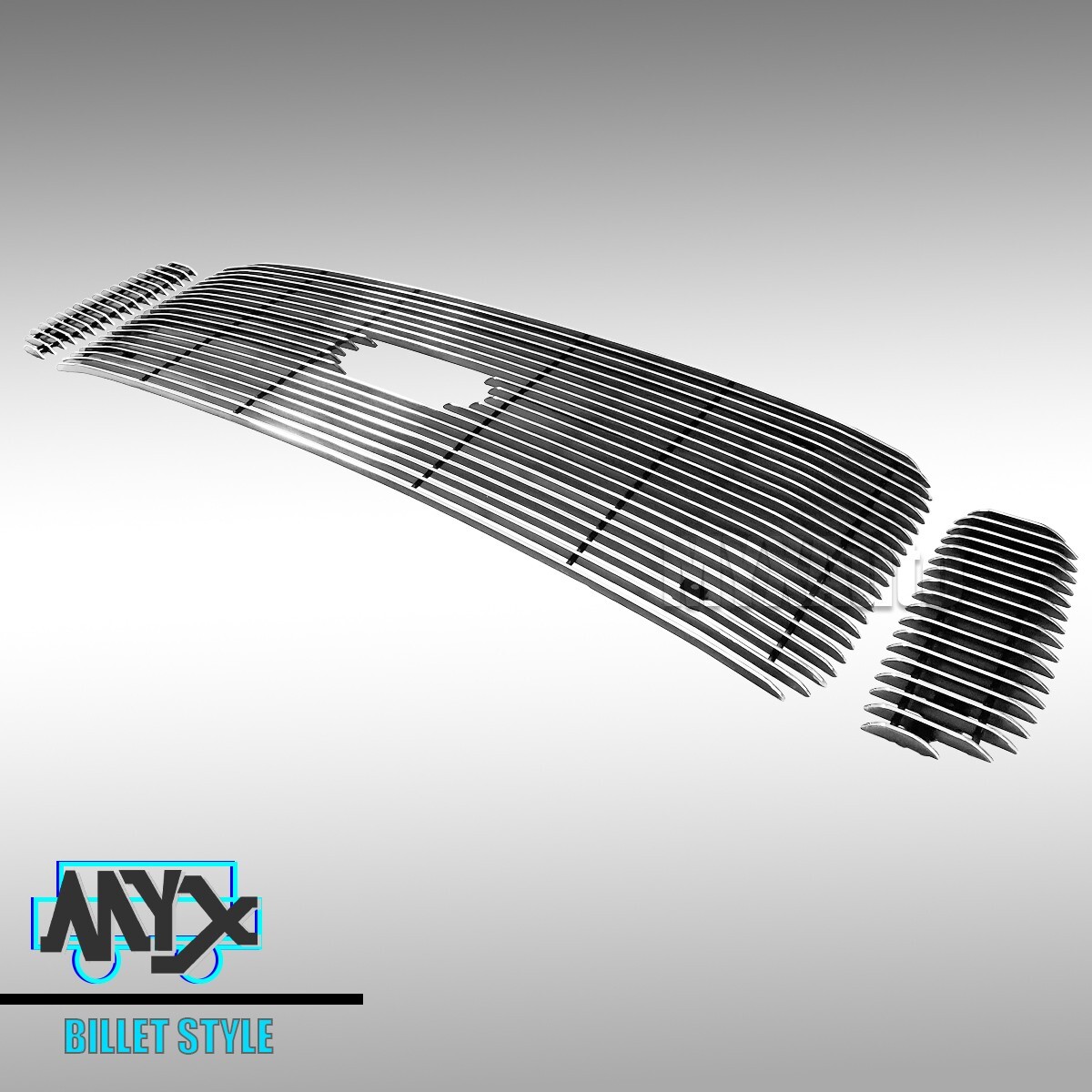 2000-2004 Ford Excursion Chrome Grill W/ Logo Show Horizontal Billet ...
