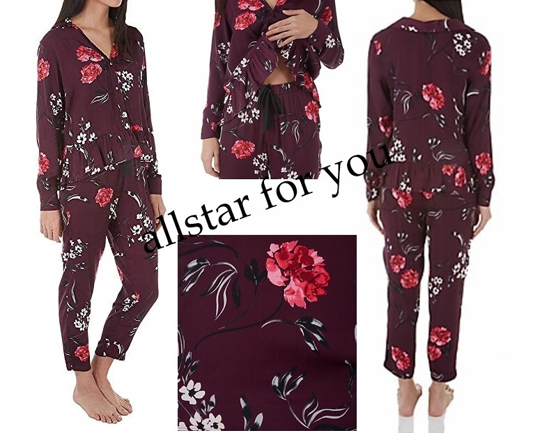 Josie by Natori Freestyle Printed Washed Satin Pajama Set | eBay