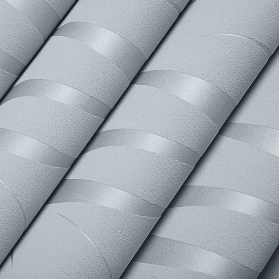 Silver Grey Glitter Flocking Wallpaper - Wavy Stripe Texture Decor Textured UK | eBay UK