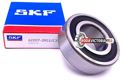 SKF 62207 2RS1 Deep Groove Ball Bearing, Rubber Sealed 35x72x23 mm | eBay