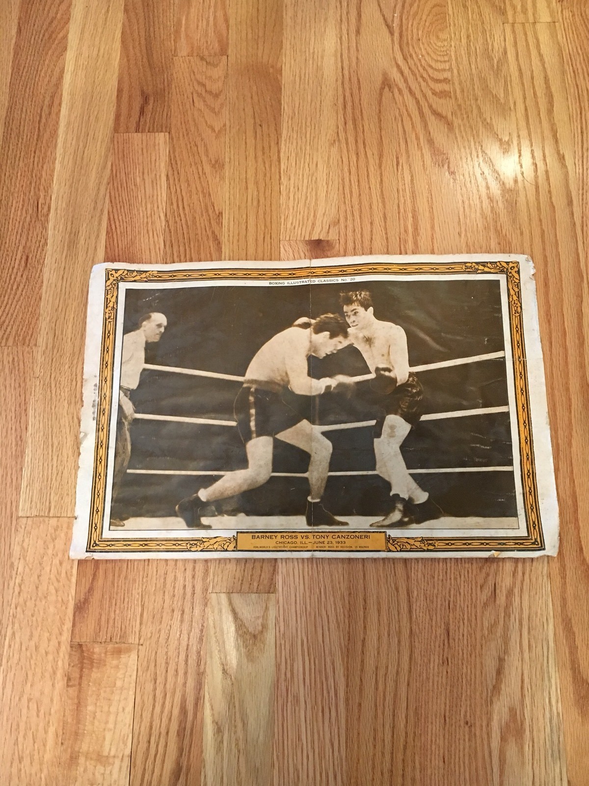Collectible Boxing Illustrated Classics No. 20 Barney Ross Vs Tony ...