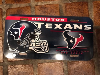 NFL HOUSTON TEXANS Plastic License Plate | eBay