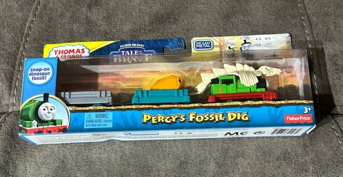 Thomas & Friends Take Along N Play Percy's Fossil Dig Dinosaur Play Set ...