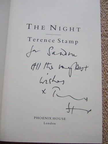 TERENCE STAMP The Night hand-signed / autographed book by film star ...