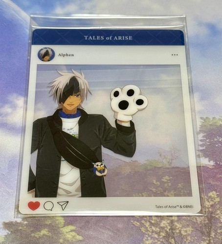 Tales of ARISE Alphen Clear SNS Card Yomiuriland Limited Edition Unused ...