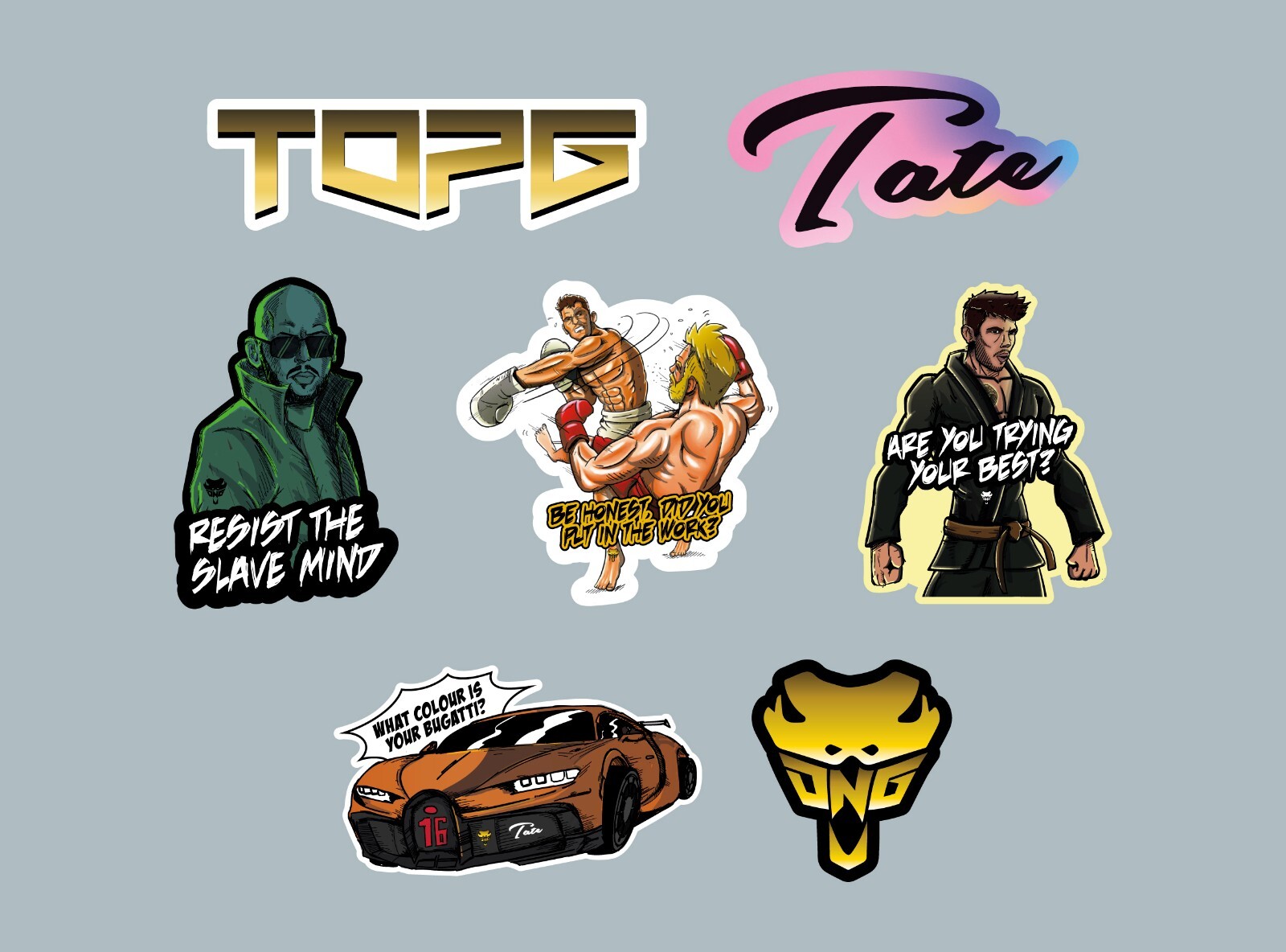 AUTOCOLLANTS ANDREW TATE ÉDITION LIMITÉE autocollant mule officiel ...