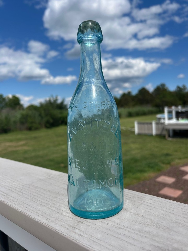 #1285 ALEX VON MITZEL Baltimore Anheuser Busch beer Bottle 1878-83 ...