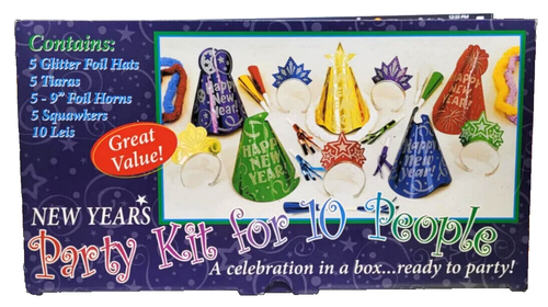 New Year's Party Multi-Color Kit For 10 People NIB | eBay