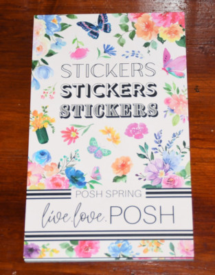 Live Love Posh Sticker Book POSH SPRING Floral 30 pages Journaling ...