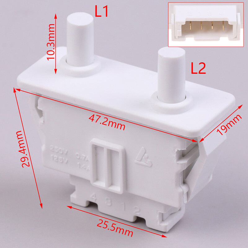 Door Switch Compatible With Samsung Refrigerators Fridge Freezer Light ...