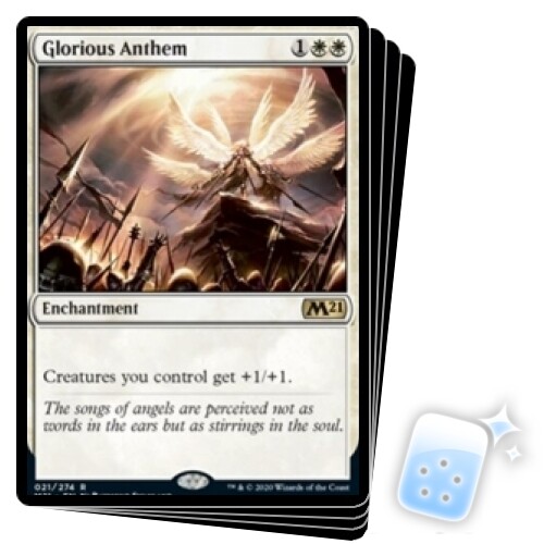 GLORIOUS ANTHEM X4 Core Set 2021 M21 Magic MTG MINT CARD | eBay