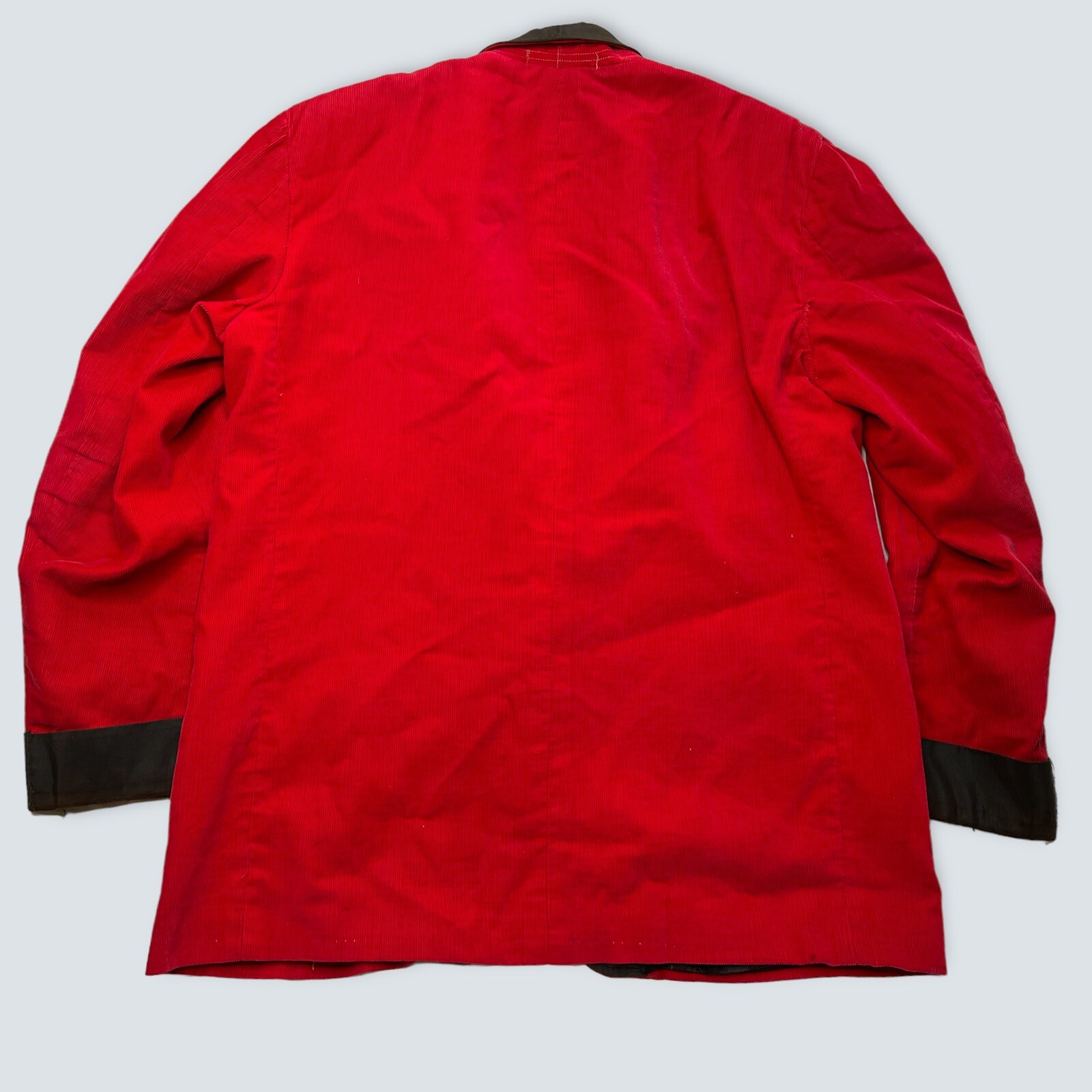 Vintage Smoking Jacket Regal RED CORDUROY 1950s Blaze… - Gem