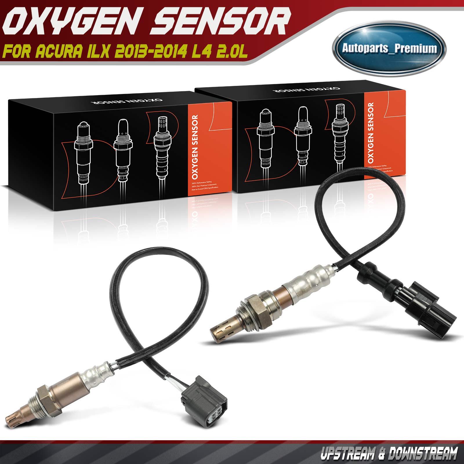 2Pcs New Upstream & Downstream O2 Oxygen Sensor for Acura ILX 2013-2014 ...