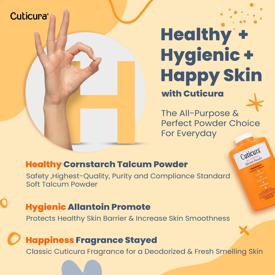 (2) 400g Cuticura Talcum Baby Powder Body Talc Midly Medicated ...