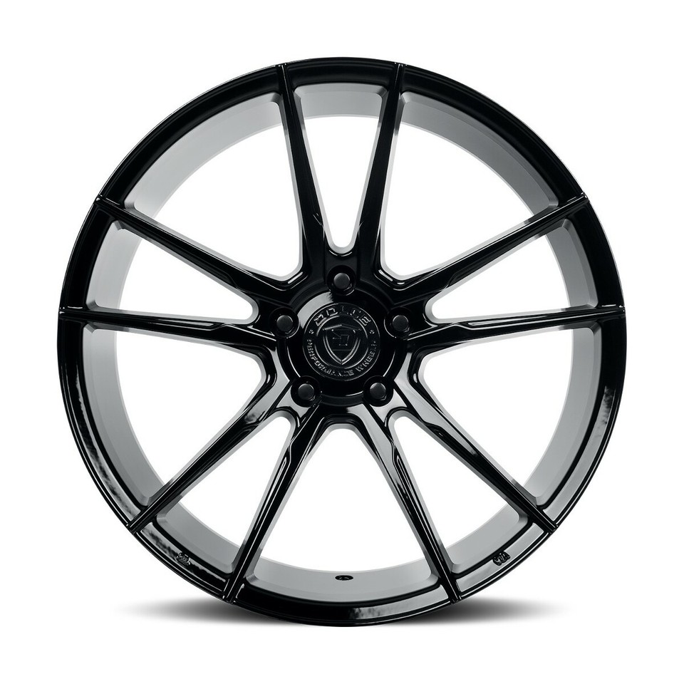 Set 4 20" Dolce Performance Vain 20x8.5 5x120 28mm Wheels Gloss Black ...
