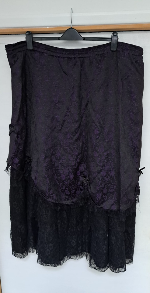 Vintage Discontinued Raven Purple&Black Gothic / Steampunk Long Skirt ...