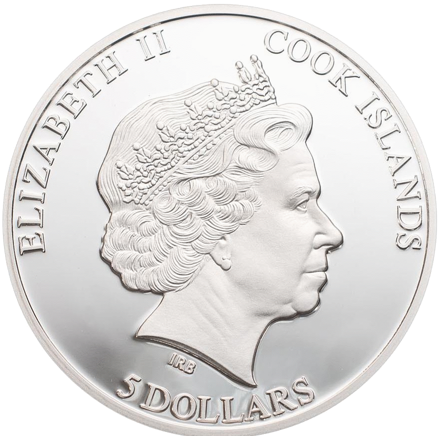 2014 Cook Islands Newborn Baby $5 Silver Coin Baby Footprints ...
