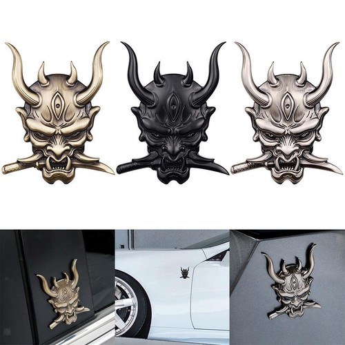 Japanese Oni Samurai Sticker 3D Decal Fangs Warrior for Vehicle Car ...