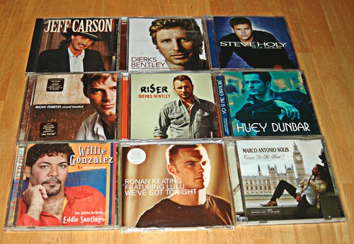 Male Artists CDs 9 Country & Pop Misc Music Assorted Men Singers ...
