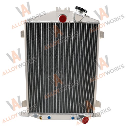 4 Row Aluminum Radiator For 1932 Ford HI Boy Street Rat Rod GM Chevy V8 ...