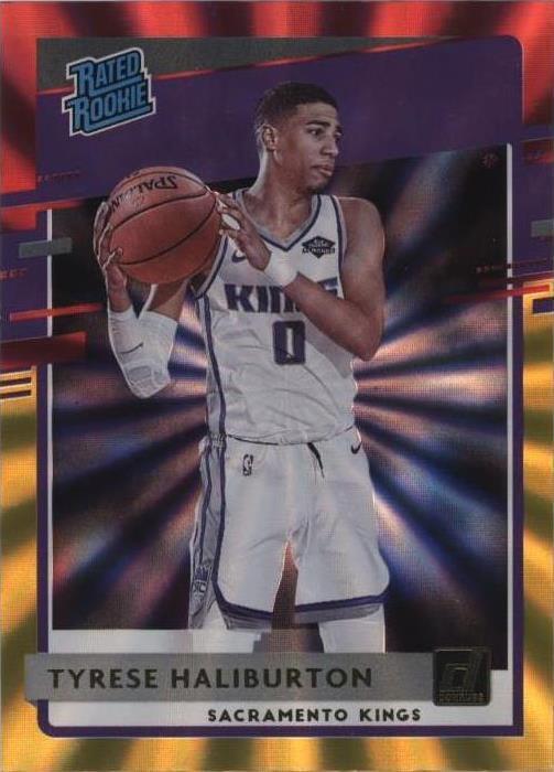 2020-21 Panini Donruss - Rated Rookies Tyrese Haliburton #231 Red ...
