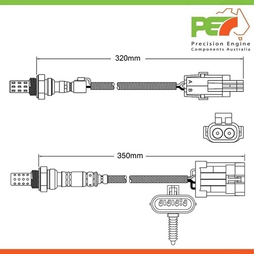 2x New * OEM * Pre-Cat & Post-Cat Oxygen Sensors For Daewoo Leganza 2 ...