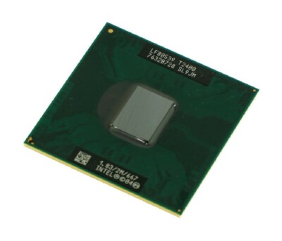 CPU 1.8 T2400 SL9JM 1.833GHz 2 Core Duo Mobile Processor Socket M 479 ...
