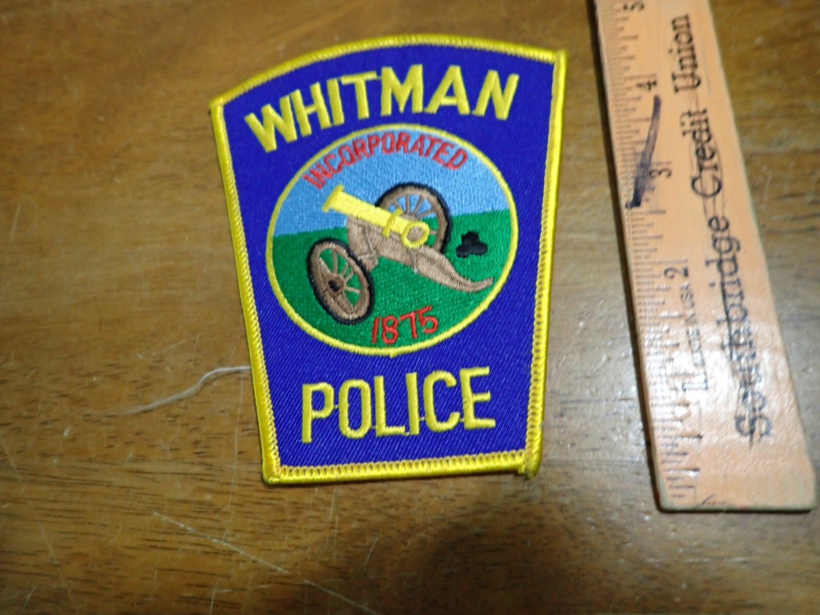 WHITMAN MASSACHUSETTS VEST EARLY OBSOLETE PATCH BX SP # 451 | eBay