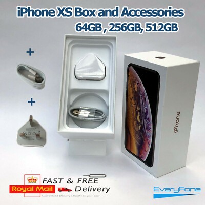 iPhone XS box only with Accessories 64GB 256GB 512GB | eBay
