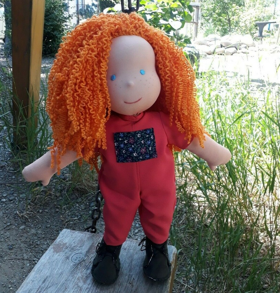 Waldorf doll 17 inch, Rag doll, Handmade toys, Gift for kids | eBay