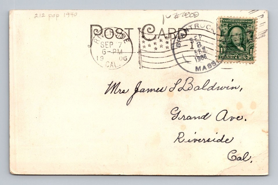 Brant Rock MA-Massachusetts, Cottages At Ocean Bluff, Vintage c1906 ...