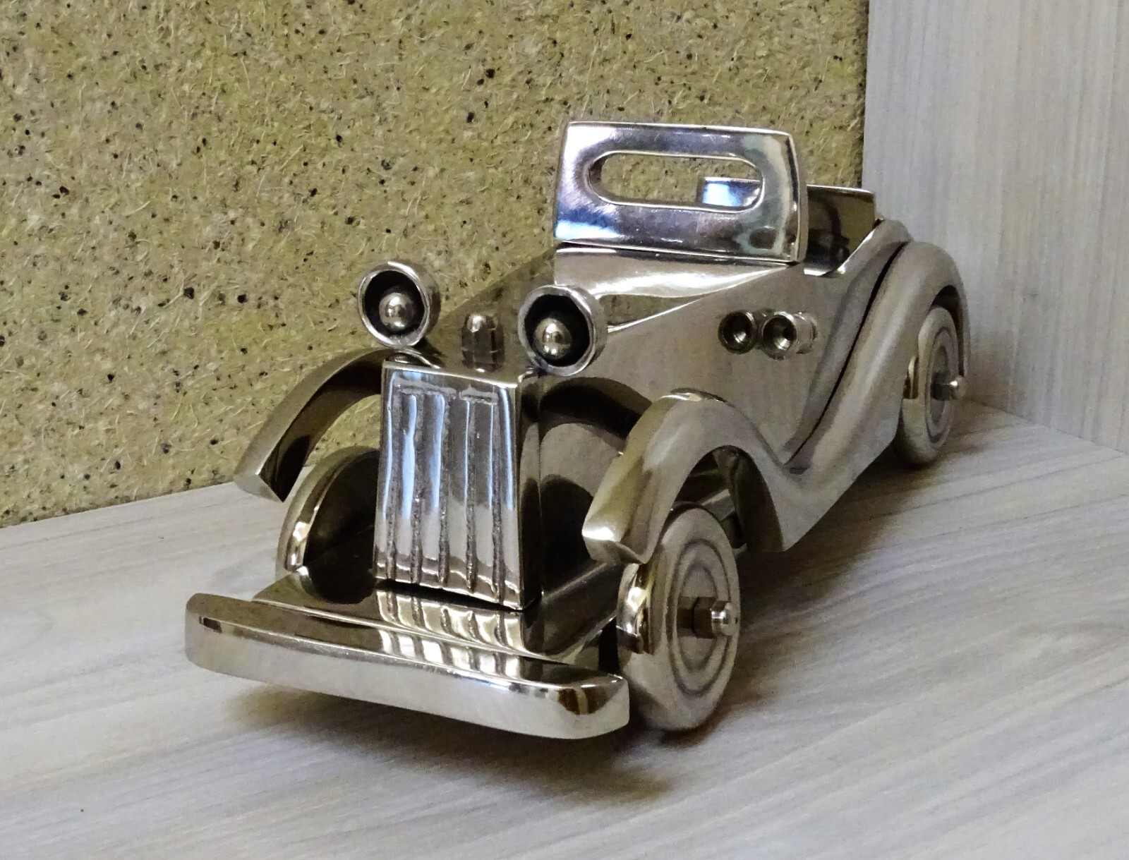 Handmade Vintage Car Figurine 31 x 11.5 x 11 cm Chrome Nickel coating ...