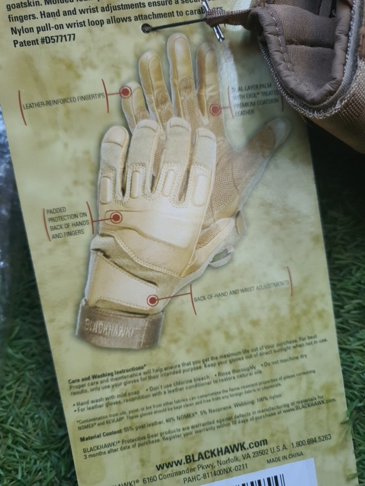 New Blackhawk SOLAG Nomex Spec Ops Combat Gloves XXL Light Aslt (REF O | eBay