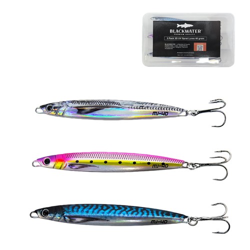 Super Sprat Sea Fishing Lure UV Jig Trout 3D Mackerel Bass Trout Minnow ...